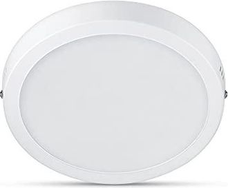 Philips LED Einbauspot Slim Surface, 20W, warmweißes Licht (2700K), rund, Weiß