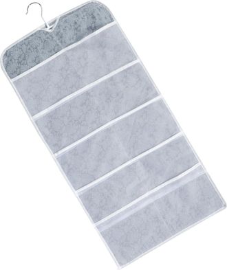 SOLUSTRE Hängender Unterwäsche Organizer Fächer Aufbewahrungstasche Doppelseitig für BH Socken und Unterwäsche Platzsparend Reißfest Stilvoll für Schlafzimmer 