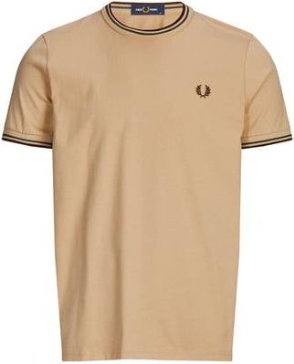 Fred Perry T-shirt uni &agrave; col rond en coton