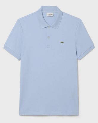 Lacoste Glattes Jersey-Poloshirt mit Krokodil-Aufn&auml;her, Regular Fit in