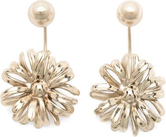 Dries Van Noten Floral-motif Ball-stud Earrings