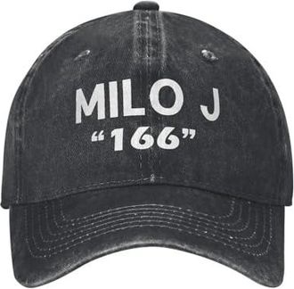 Generic Coton Chaud dHiver, Rappeur dété Milo J 166 Album Tour Casquette Baseball Soleil Résistant au Soleil Design lavé Chapeau Camionneur Couple Femmes Casq