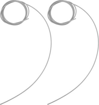 Pretyzoom 2 Stück Teiliges Langlebige Witterungsbeständige Basketballkorbschnur aus Stahlseil Ersatz fadenschnur für Basketballnetz Geeignet für Innen Außenbere