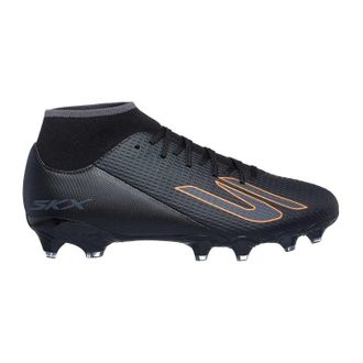 Skechers SKX_2 Academy Fu&szlig;ballschuhe mit festem Boden f&uuml;r Herren (Schwarz/Orange)