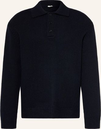 Arket Arket Strick-Poloshirt blau
