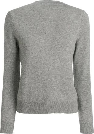 Comme Des Gar&ccedil;ons Heart-Emblem Wool Cardigan - Gray