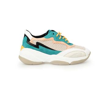 Geox Femme, Chaussures, Gris, Taille: 36 EU Baskets à lacets avec bout arrondi