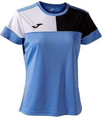 Joma T-Shirt Manches Courtes Crew v Bleu Noir Blanc