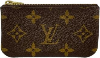 Louis Vuitton unisex, Pre-owned, Brun, Taille: ONE Size Portefeuille en tissu Pre-owned