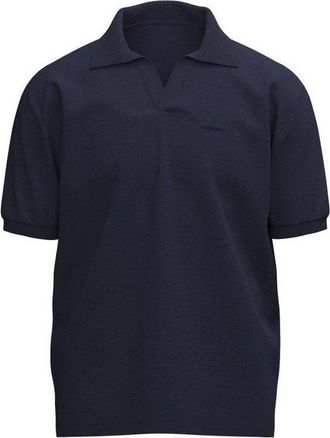 Trigema Poloshirt TRIGEMA Poloshirt DELUXE ohne Knopfleiste (1-tlg)