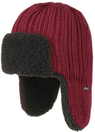 LIPODO Bonnet d&acute;Aviateur Femme/Homme - Made in The EU en Tricot prot&egrave;ge-Oreilles Laine avec Oreillettes, Doublure, Doublure Automne-Hiver Hiver - Taille Uniq