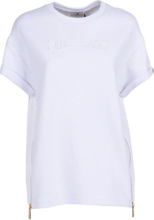 Elisabetta Franchi Femme, Tops, Blanc, Taille: 42 FR Maglia