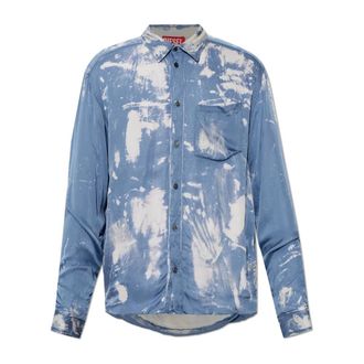 Diesel S-Ramon-Plain Shirt - - Shirts - Herren - Blau - M