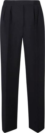 Max Mara Femme, Pantalons, Bleu, Taille: 38 FR Straight Pantalons