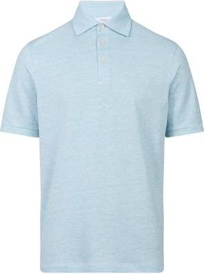 Eton Polo manches courtes en lin m&eacute;lang&eacute;