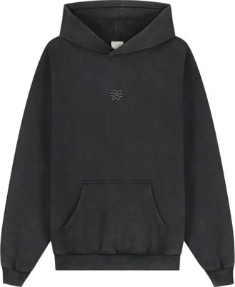 Filling Pieces Homme, Sweatshirts et sweats &agrave; capuche, Noir, Taille: XL Boxy Embroidered Sweat &agrave; capuche