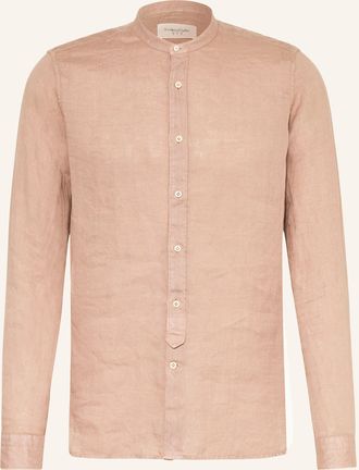 Tintoria Mattei Tintoria Mattei Leinenhemd Slim Fit Mit Stehkragen rosa