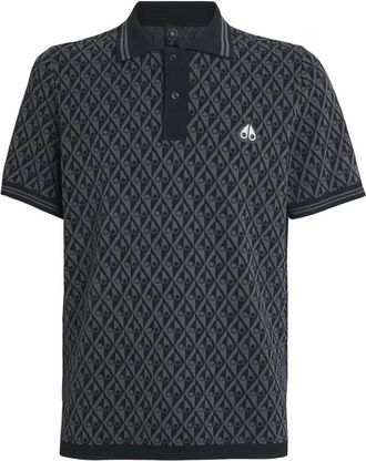 Moose Knuckles Homme, Tops, Noir, Taille: XS Apex Knit Polo