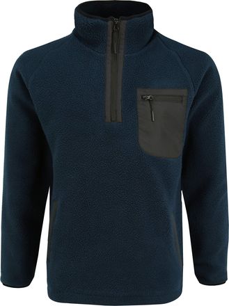 Indicode Trout Herren Fleecejacke Sweatjacke Jacke mit Stehkragen, Größe:XXL, Farbe:Navy (400)