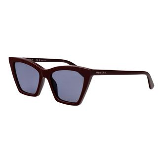 Alexander McQueen Stylische Sonnenbrille Am0536S f&uuml;r den Sommer - - Accessories - Damen - Blau - 54 MM