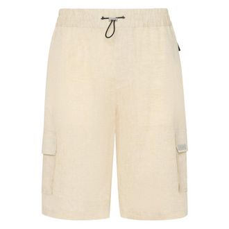 Philipp Plein Leinen Shorts Coolkid Cargo - - Shorts - Herren - Beige - XL