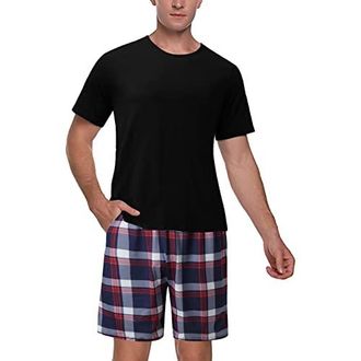 Generic V&ecirc;tements de nuit shorts et t-shirts pour homme | Ensemble de v&ecirc;tements de d&eacute;tente pour homme Short de nuit confortable V&ecirc;tement de nuit l&eacute;ger Chemise