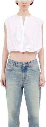 Odeeh Femme, Blouses et Chemises, Blanc, Taille: 36 FR Bluse