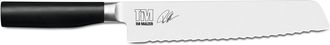 Kai Tim Mälzer Kamagata japanisches Brotmesser 23,0 cm Klingenlänge - rostfreier 4116 Edelstahl geschmiedet - 56 (±1) HRC - polierter POM Griff - Universa