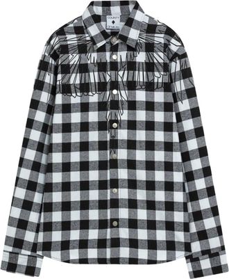 Marcelo Burlon Homme, Chemises, Noir, Taille: M Chemise en Flanelle