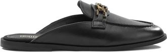 Pinko Pinko Slipper & Pantoletten - Slip-On Loafers With Decorative Metallic Chain - Gr. 36 (EU) - in Schwarz - f&uuml;r Damen