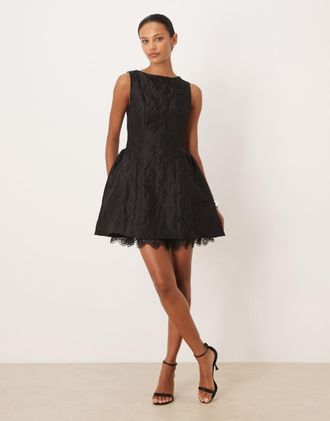 Sister Jane Sister Jane - Screenplay - Robe courte en jacquard - Noir