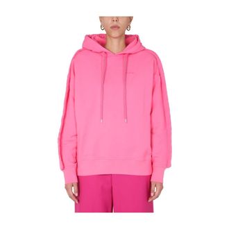 AMBUSH Baumwoll-Sweatshirt mit gesticktem Logo - - Sweatshirts & Hoodies - Damen - Rosa - XS