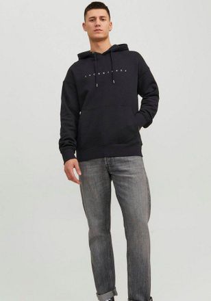 Jack & Jones Kapuzensweatshirt JJESTAR mit 3D-Print und Kapuze f&uuml;r vielseitige Anl&auml;sse Baumwollmischung, relaxed fit