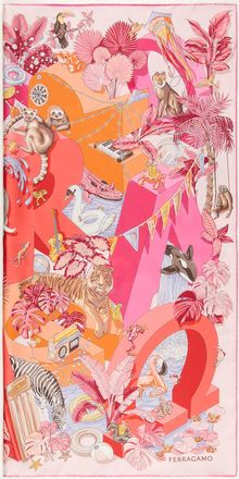 Ferragamo Ferragamo Seidentuch rosa