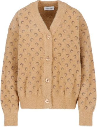 Marine Serre Strickjacke Fluffy Moon