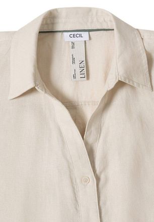 Cecil Klassische Bluse Dropped Shoulder Bluse aus Leinen