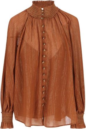 Zimmermann Femme, Blouses et Chemises, Brun, Taille: 40 FR Aster Blouse