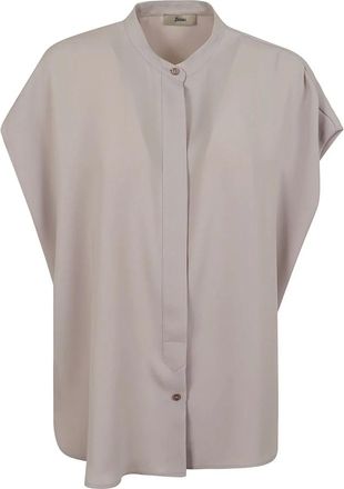 Herno Femme, Blouses et Chemises, Beige, Taille: 44 FR Blouse Chantilly 1985