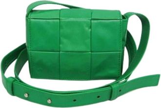 Bottega Veneta Pre-owned Cassette 666688 Sac bandouli&egrave;re - Femme - Pre-owned - Vert - Taille: ONE Size