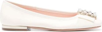 Roger Vivier Femme, Chaussures, Rose, Taille: 41 EU Tr&egrave;s Vivier Ballerines en cuir
