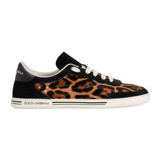 Dolce & Gabbana Animalier Low-Top Sneakers - - Shoes - Damen - Mehrfarbig - 40 EU