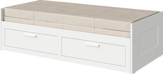 IKEA BRIMNES Tagesbett/2 Schubladen/2 Matratzen