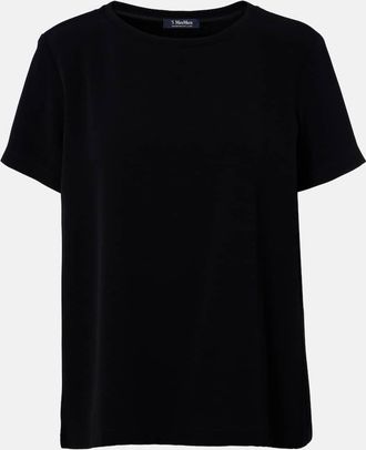Max Mara T-Shirt Rebecca aus Satin