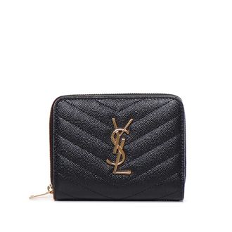 Saint Laurent Chevron Logo Wallet
