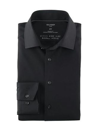 Olymp homme chemise business &agrave; manches longues Luxor 24 Seven,modern fit,Global Kent,schwarz 68,41