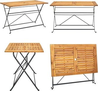vidaXL Klappbarer Gartentisch 120x70x74 cm Massivholz Akazie - Gartenm&ouml;bel - Esstisch - Akazienholz - Gartenparty - Outdoor M&ouml;bel - Home & Living