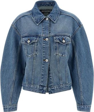 Jacquemus Femme, Vestes, Bleu, Taille: 40 FR Denim De-N&icirc;mes Jacket