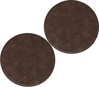 Generic Runde Stuhlkissen aus Leder f&uuml;r Hocker rutschfeste Sitzpolster f&uuml;r Esszimmerst&uuml;hle 1/2/4er Pack Stuhlkissen f&uuml;r hohe Hocker Bistro Barsitze (Braun 35 