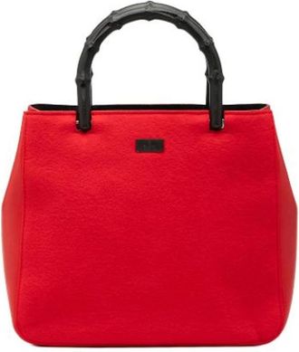Gucci Sac &agrave; main Pre-owned &agrave; poign&eacute;e sup&eacute;rieure en bambou - Femme - Pre-owned - Rouge - Taille: ONE Size
