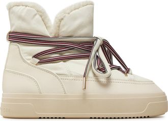 Tommy Hilfiger Schneeschuhe Tommy Hilfiger Snowboot Monogram Faux Fur FW0FW08389 Beige